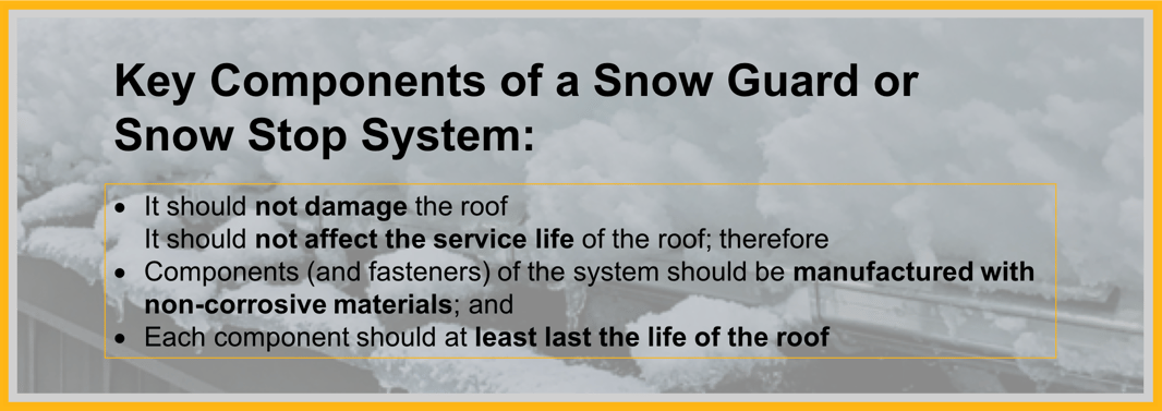 What’s on Your Metal Roof? Components of a Snow Guard System