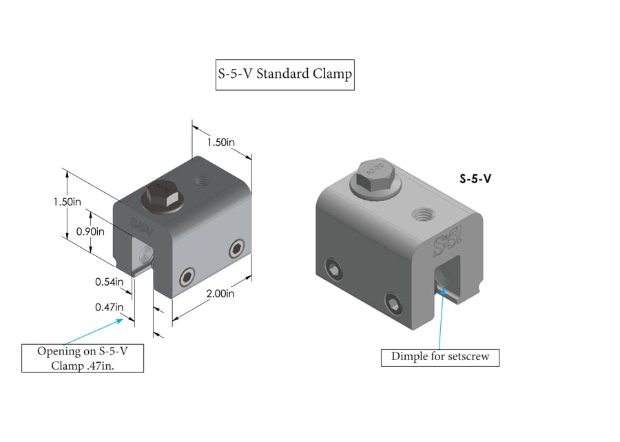 Cost Comparison: S-5-V and S-5-H90 vs. the S-5-U Clamp