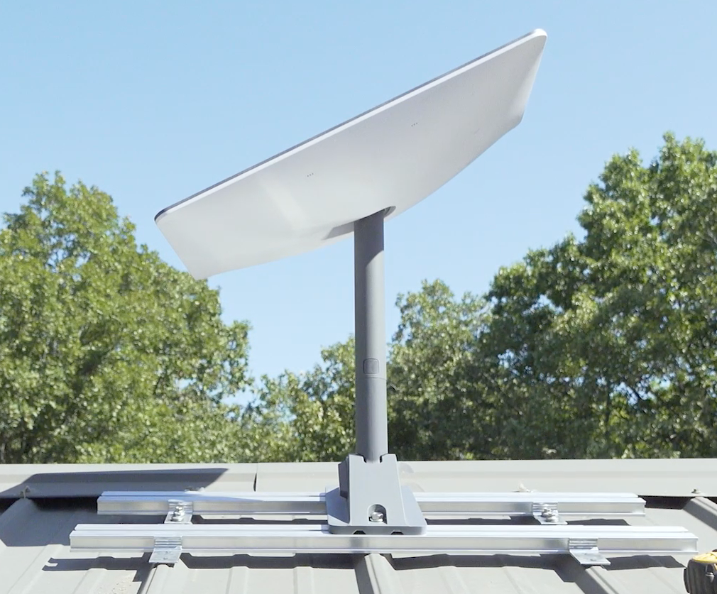 Best Way to Mount a Starlink Satellite Dish on a Metal Roof