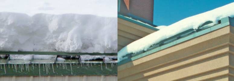 How to Prevent Snow From Falling Off a Metal Roof Over the Snow Guards